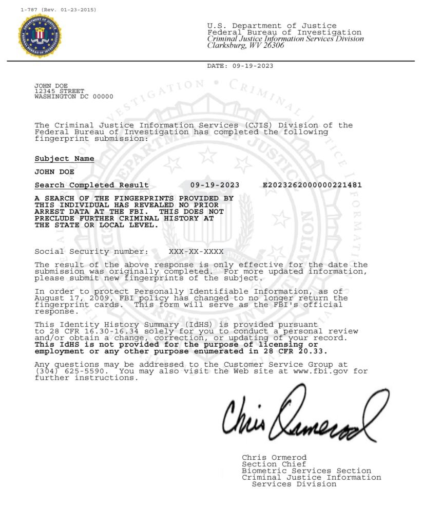 FBI Apostille Services - FBI Channeling - 100% Online - Monument Visa